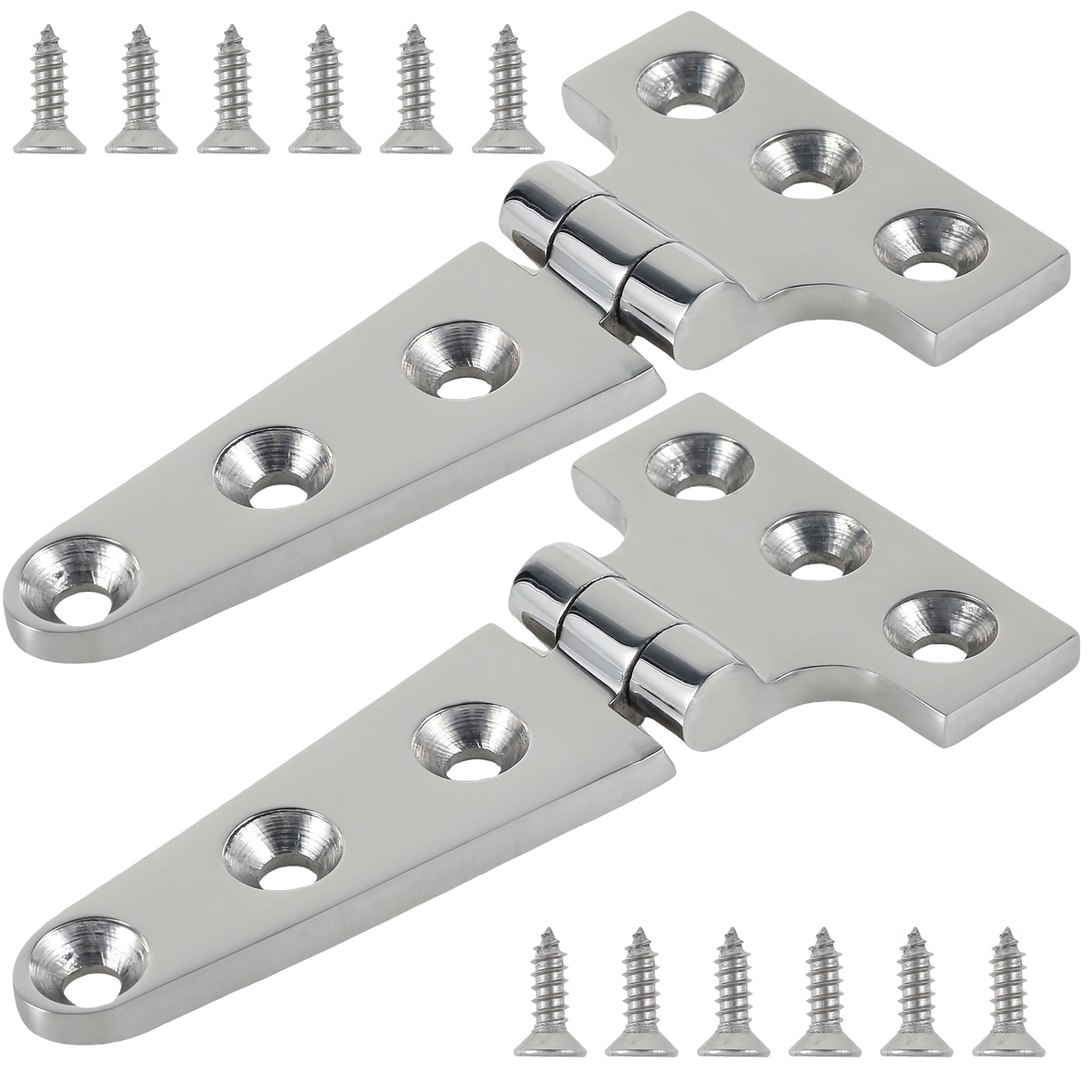 Threns 2Pcs T Hinges Set 4/6inch Marine Grade 316 Stainless Steel Deck ...