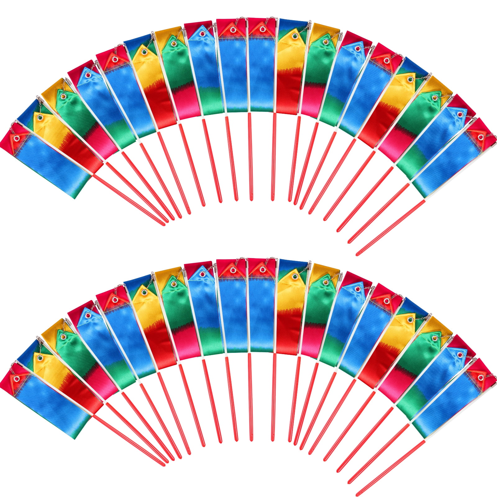 Threns 36 Pcs Ribbon Dancing Wand for Kids Colorful Dance Ribbon ...