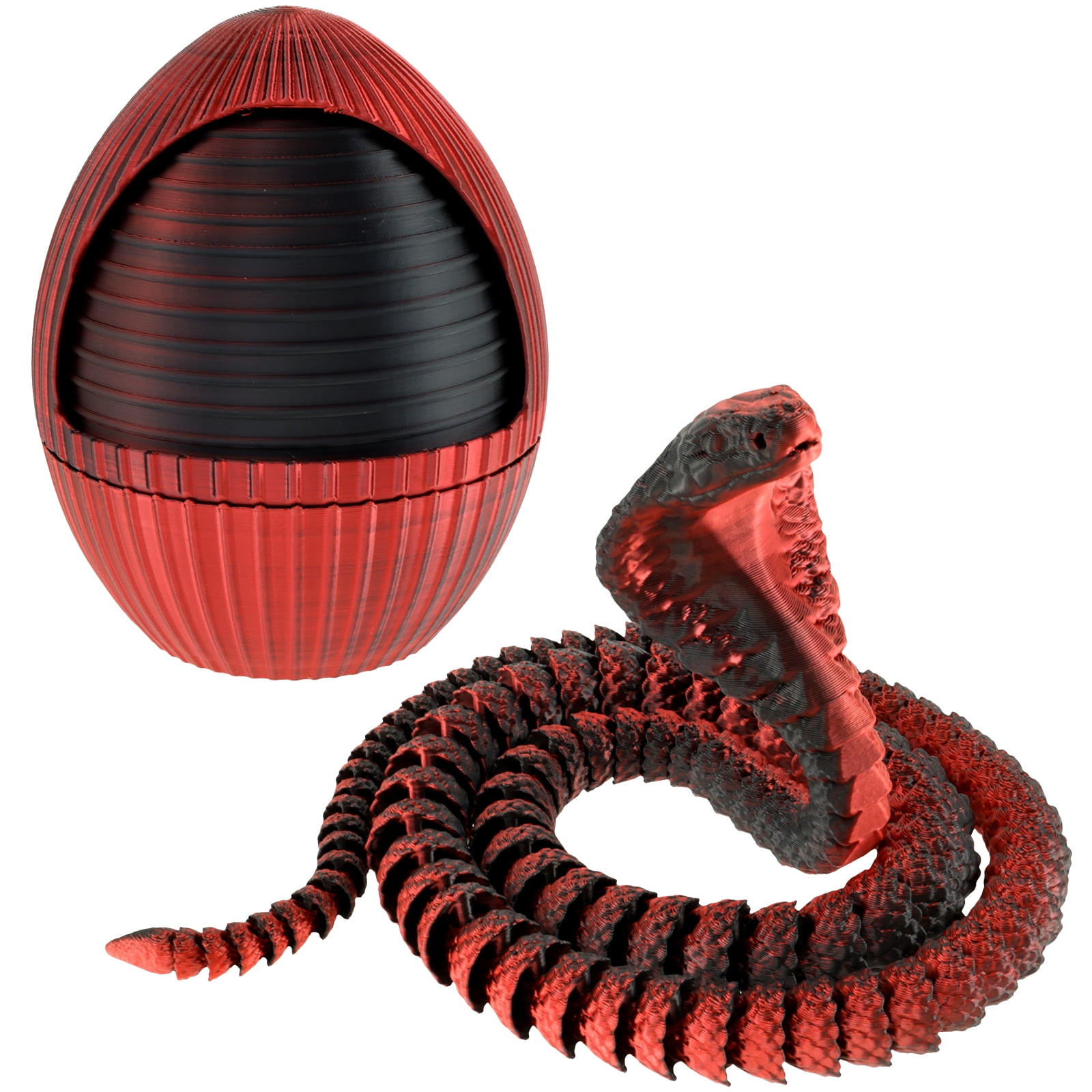 Threns 3D Printed Snake Egg Vivid 3D Printed Snake in Egg Creative 3D ...
