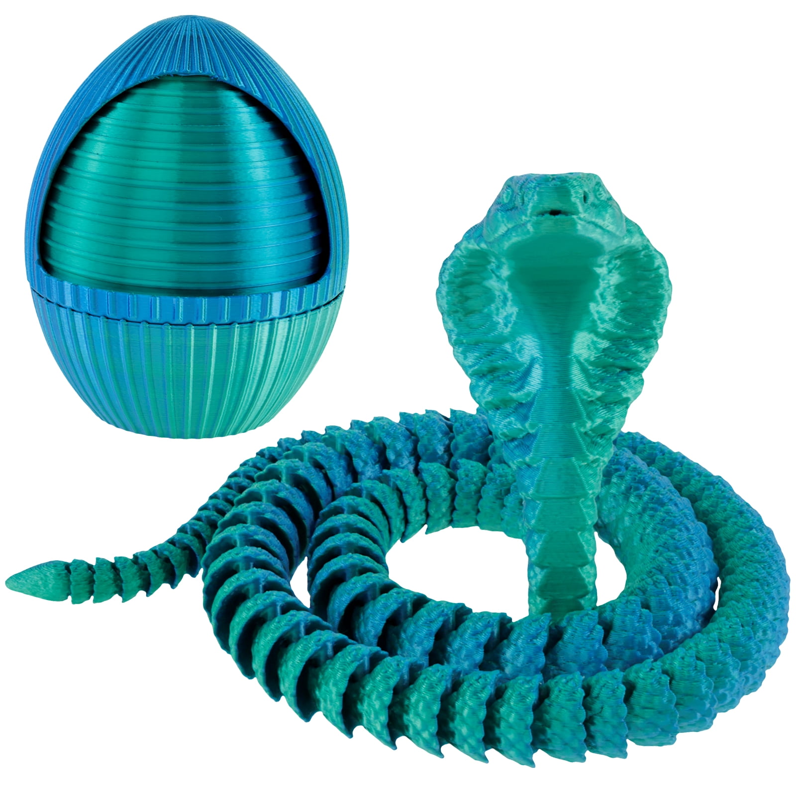 Threns 3D Printed Snake Egg Vivid 3D Printed Snake in Egg Creative 3D ...