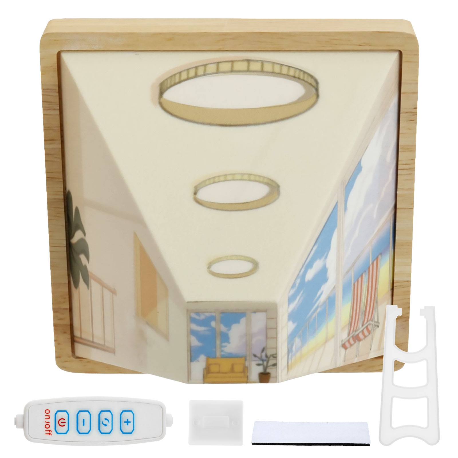 Threns 3D Visual Night Light Decorative Three Dimensional Visual Effect ...