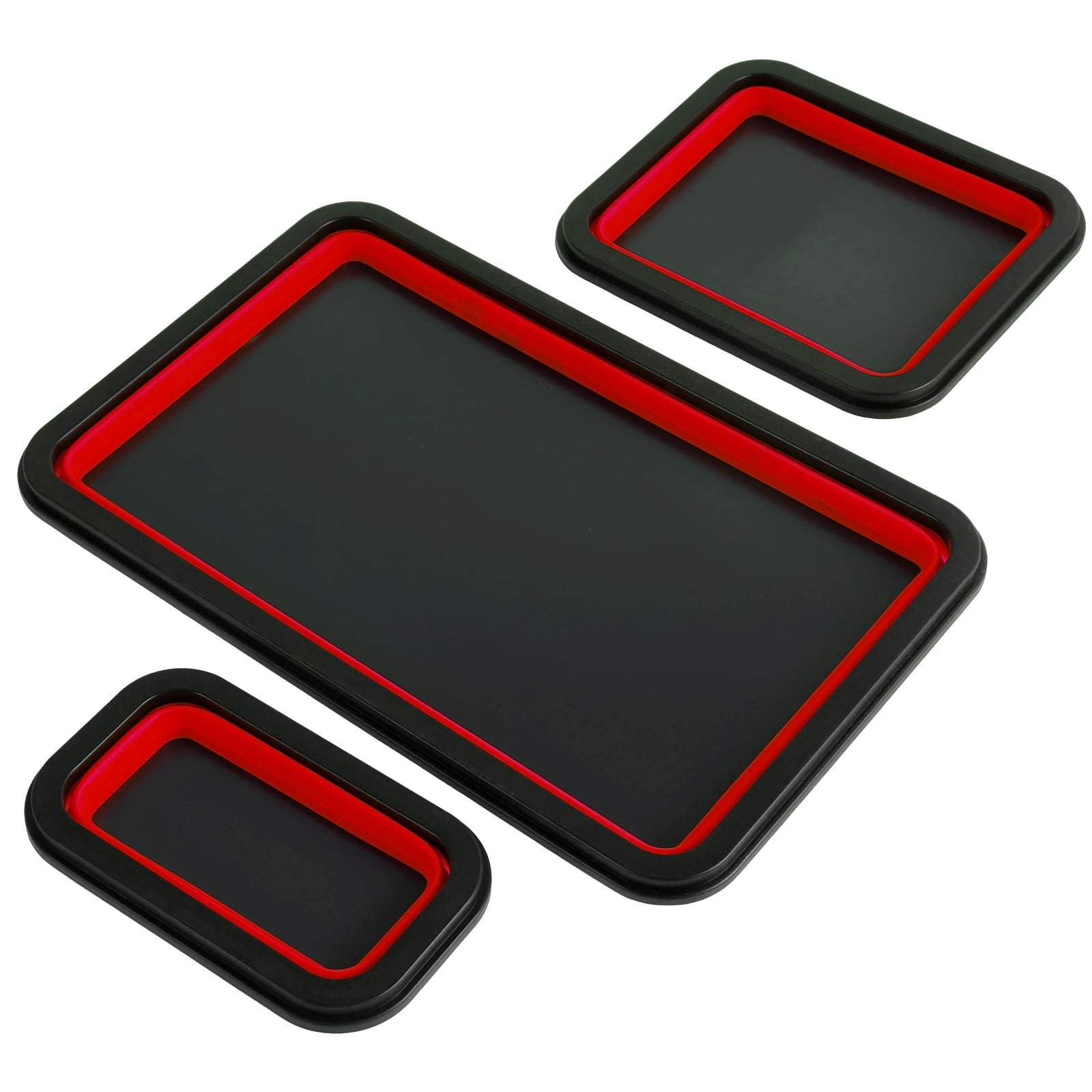Threns 3Pcs Collapsible Magnetic Parts Tray Set Foldable Magnetic Tool ...