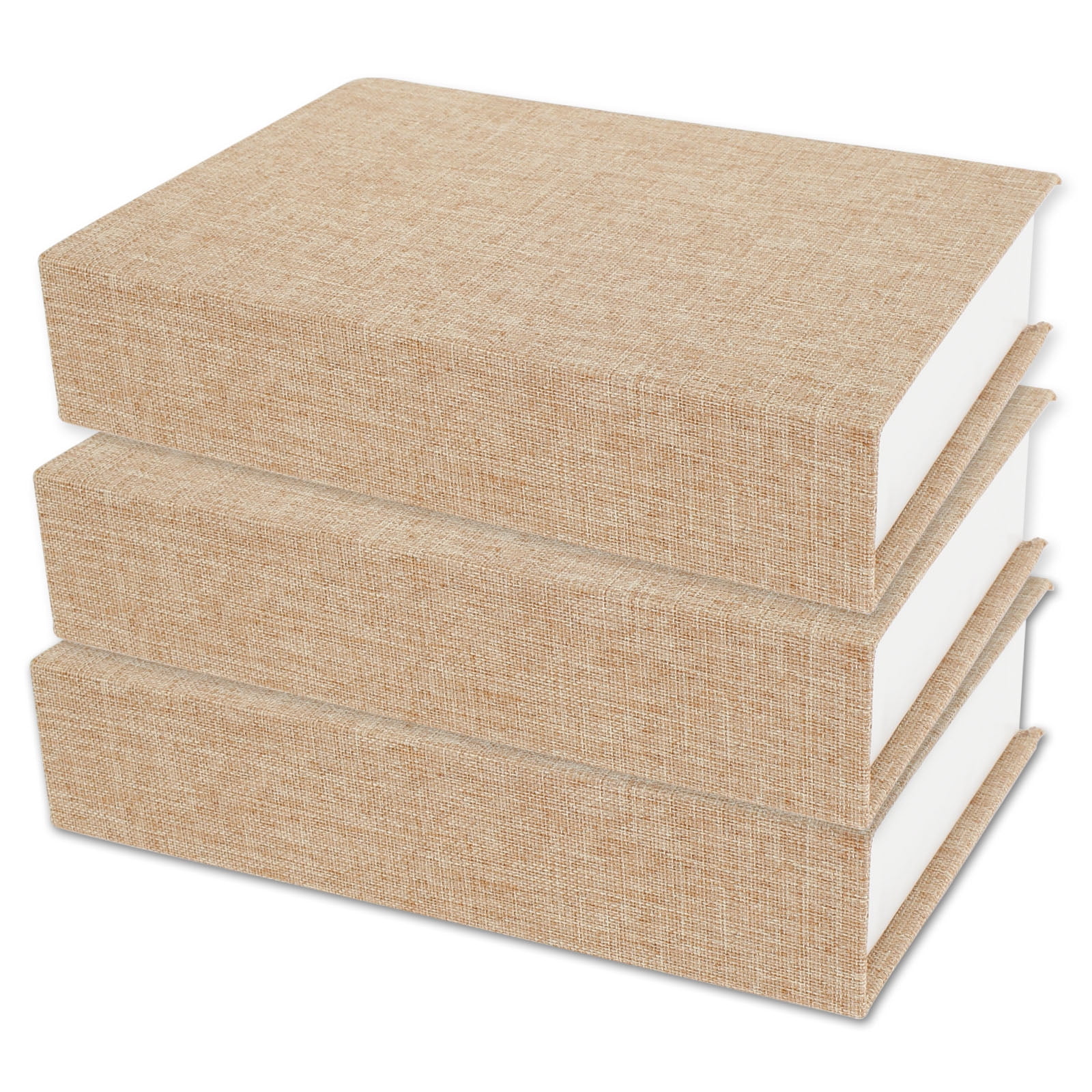 Threns 3Pcs Decorative Book Box Modern Book Storage Box Book Shaped Box ...