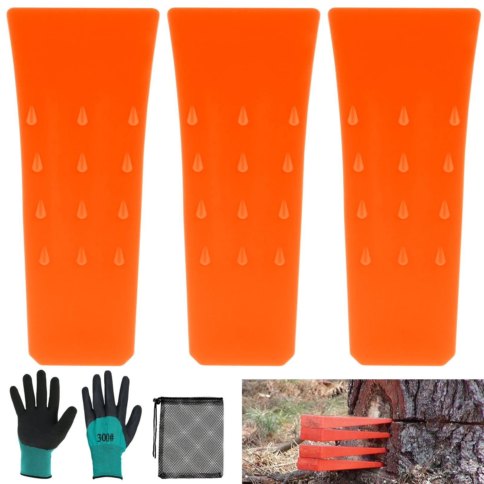 Threns 3Pcs Felling Wedges Reusable Plastic Chainsaw Wedges Wear ...