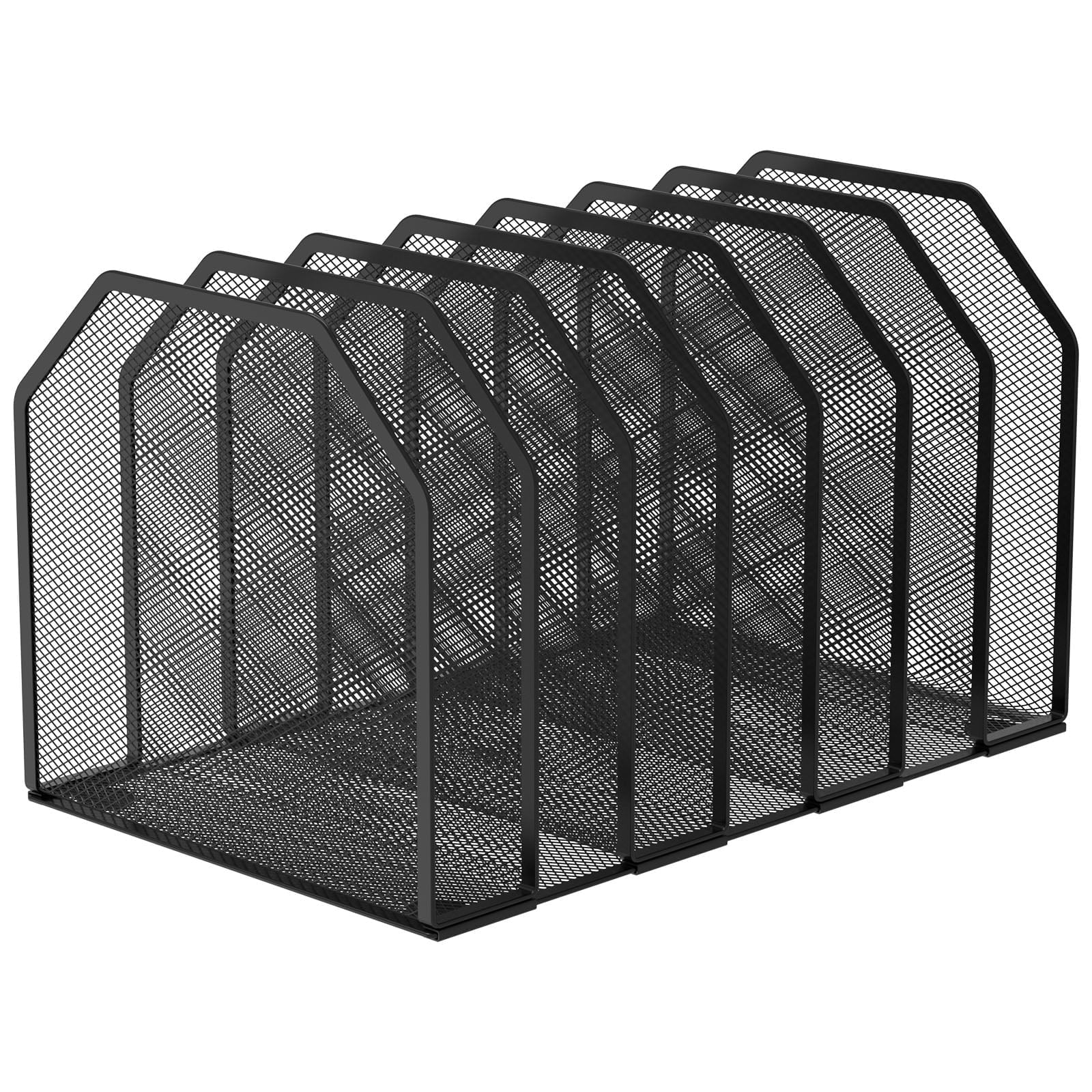 Lzvxtym 5/7 Section Metal Vertical Desktop Organizer Sturdy Desk File ...
