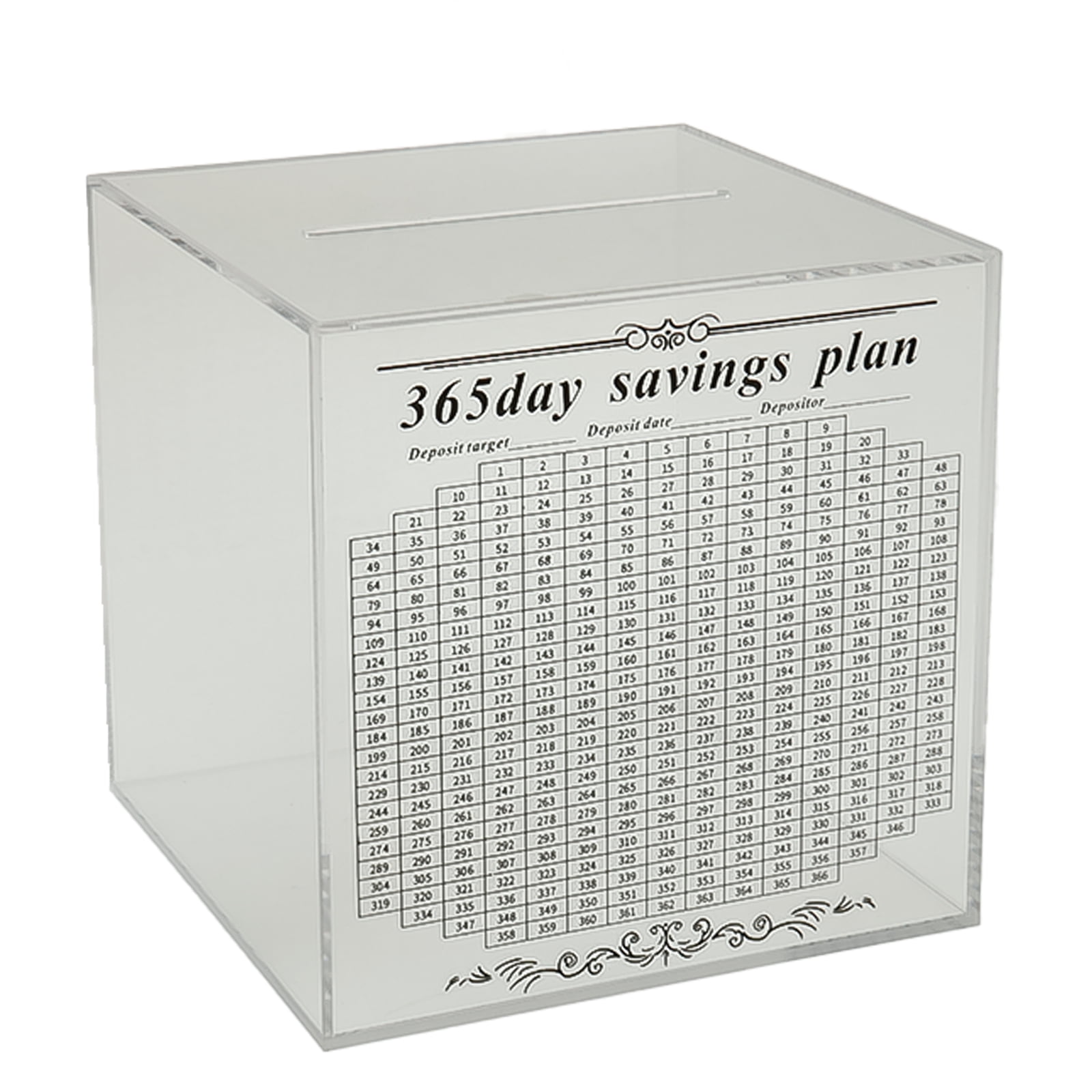 Threns Acrylic Piggy Bank Clear Money Saving Box Enduring Money Box for ...