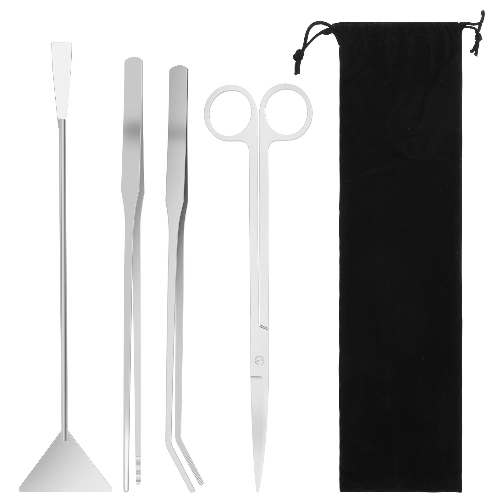 Threns Aquarium Aquascape Kits Stainless Steel Aquatic Plant Aquascaping Tool Extra Long ...