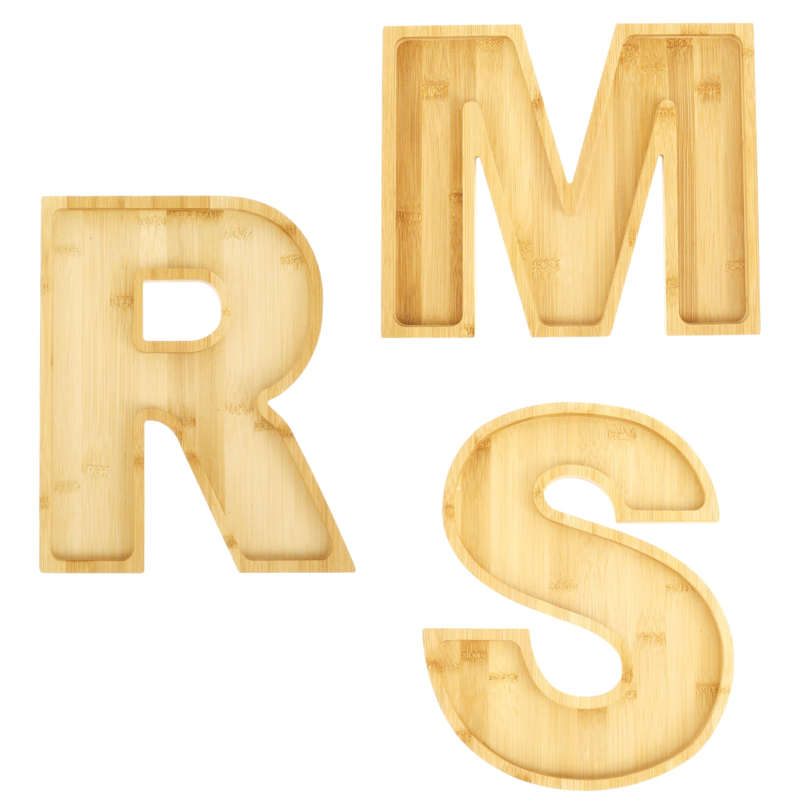 Threns Charcuterie Letters Fillable Wood Alphabet Food Platter Fillable ...