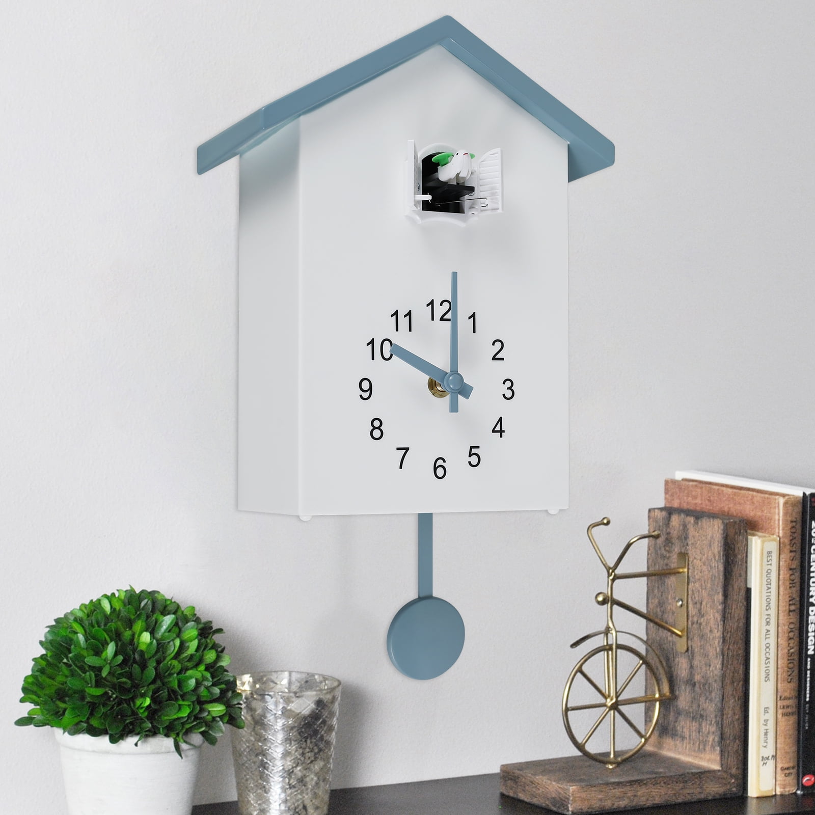 Threns Cuckoo Wall Clock Cuckoo Sound Clock with Pendulum Delicate ...