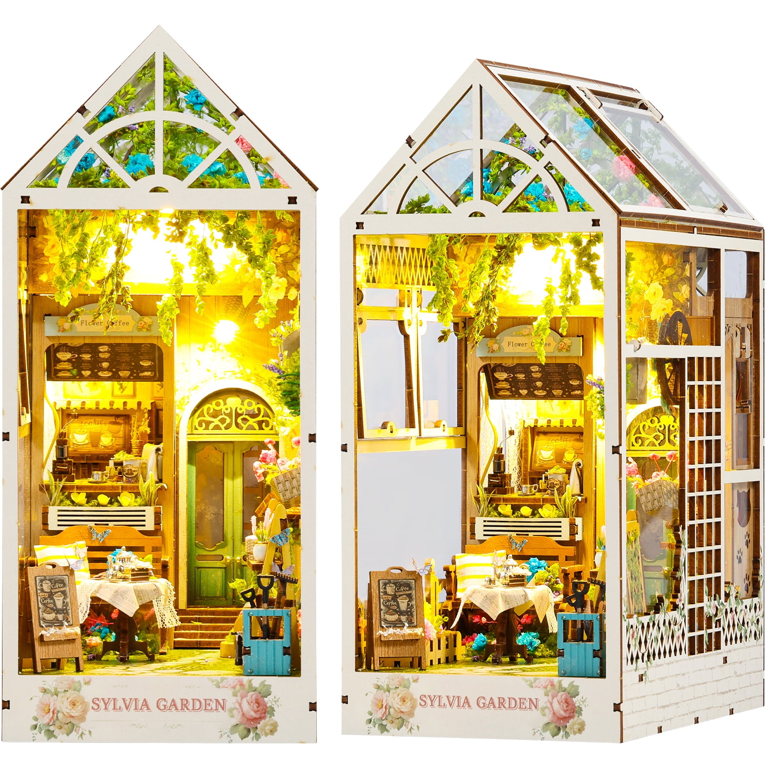 Threns DIY Bookshelf Kit 3D Wooden Puzzle Bookshelf Insert Decor with ...