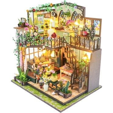 Rolife DIY Miniature House Kit with Furnitures Tiny House Making Kit,1: ...