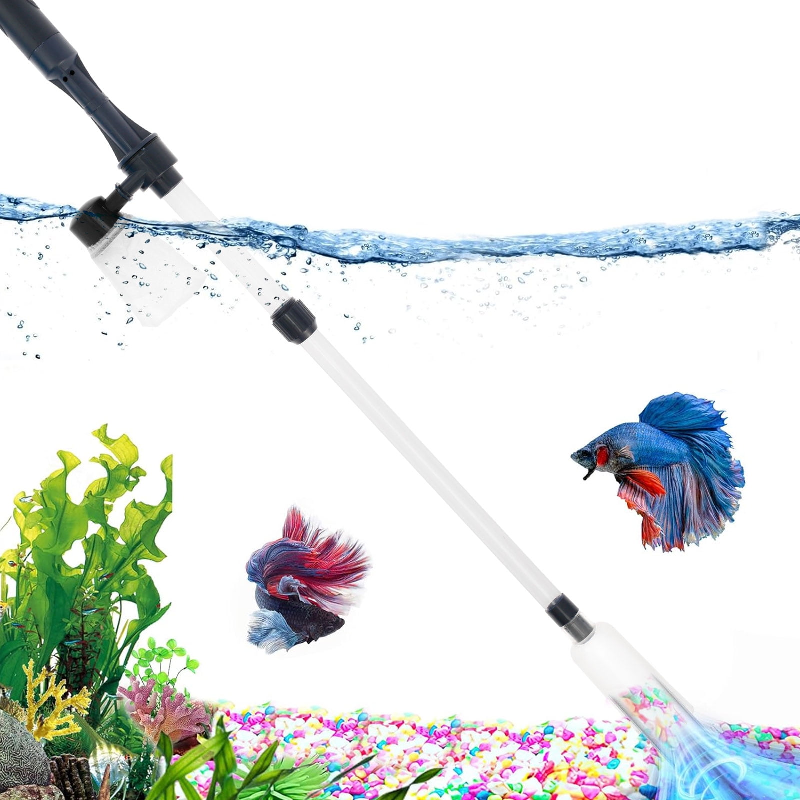Threns Fish Tank Siphon Efficient Vacuuming Fish Tank Cleaner Vacuum 4 ...
