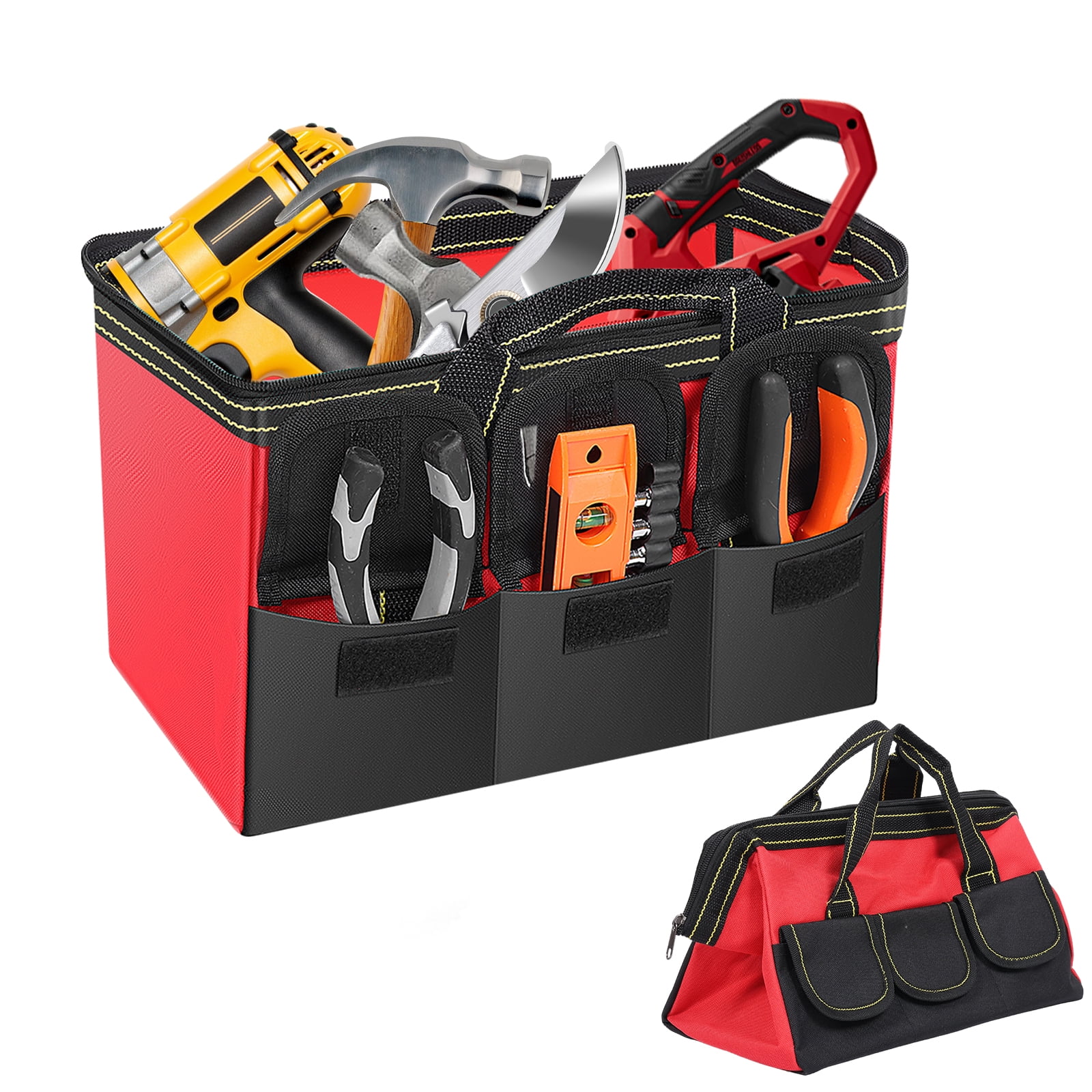 Threns Heavy Duty Tool Bag,Portable Tool Box Organizer,Big Storage ...