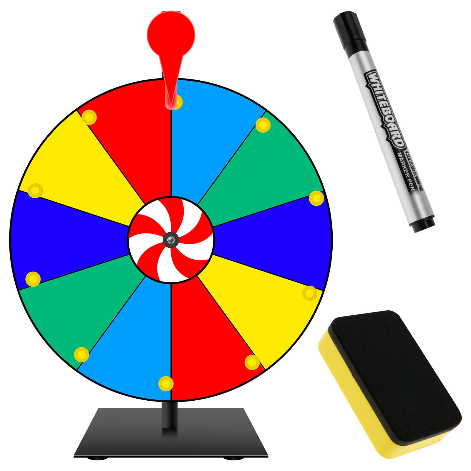 Threns Prize Wheel Tabletop Spinning Prize Wheel Editable Spinning ...