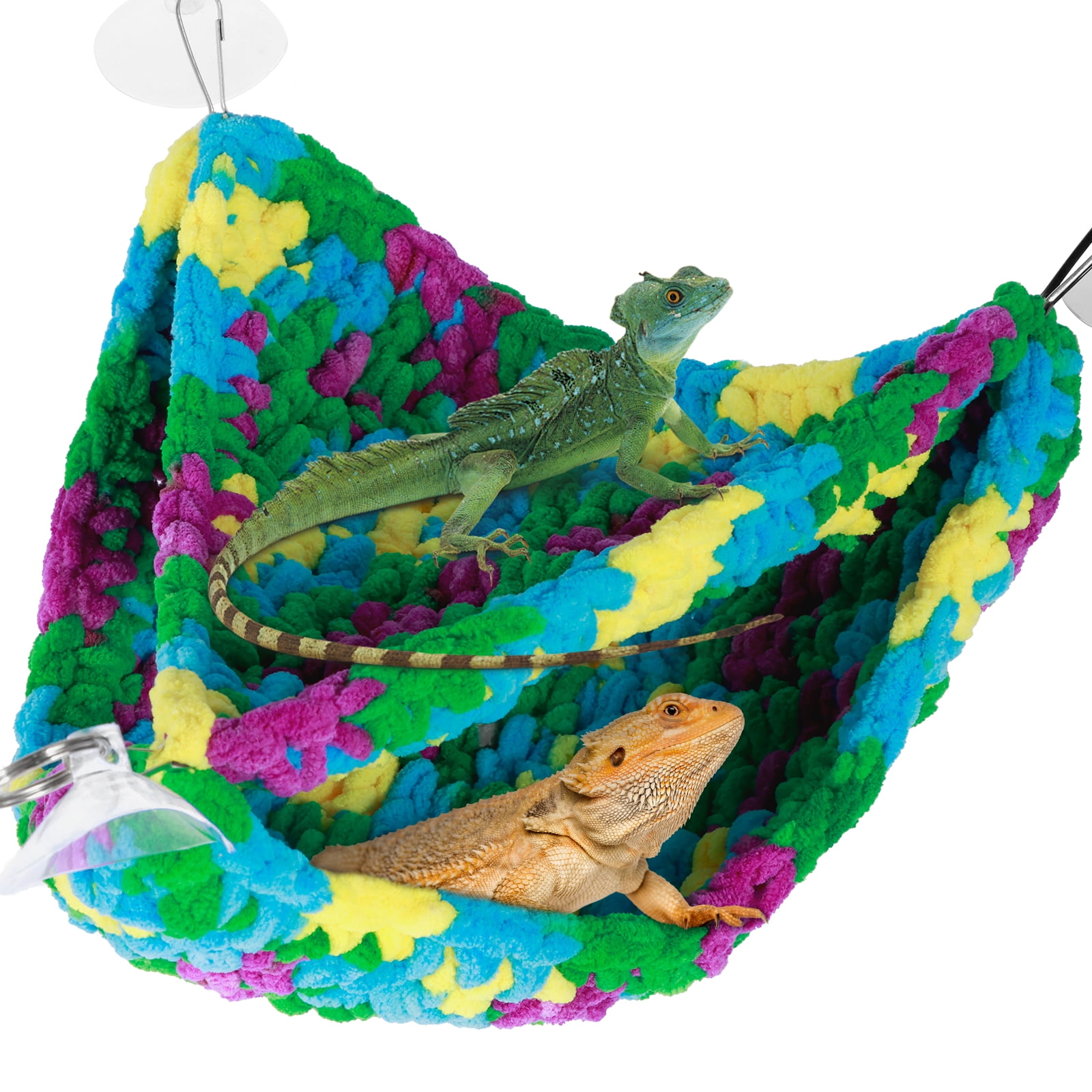 Threns Reptile Hammock Soft Flannel Lizard Hammock Double-Layered Swing ...
