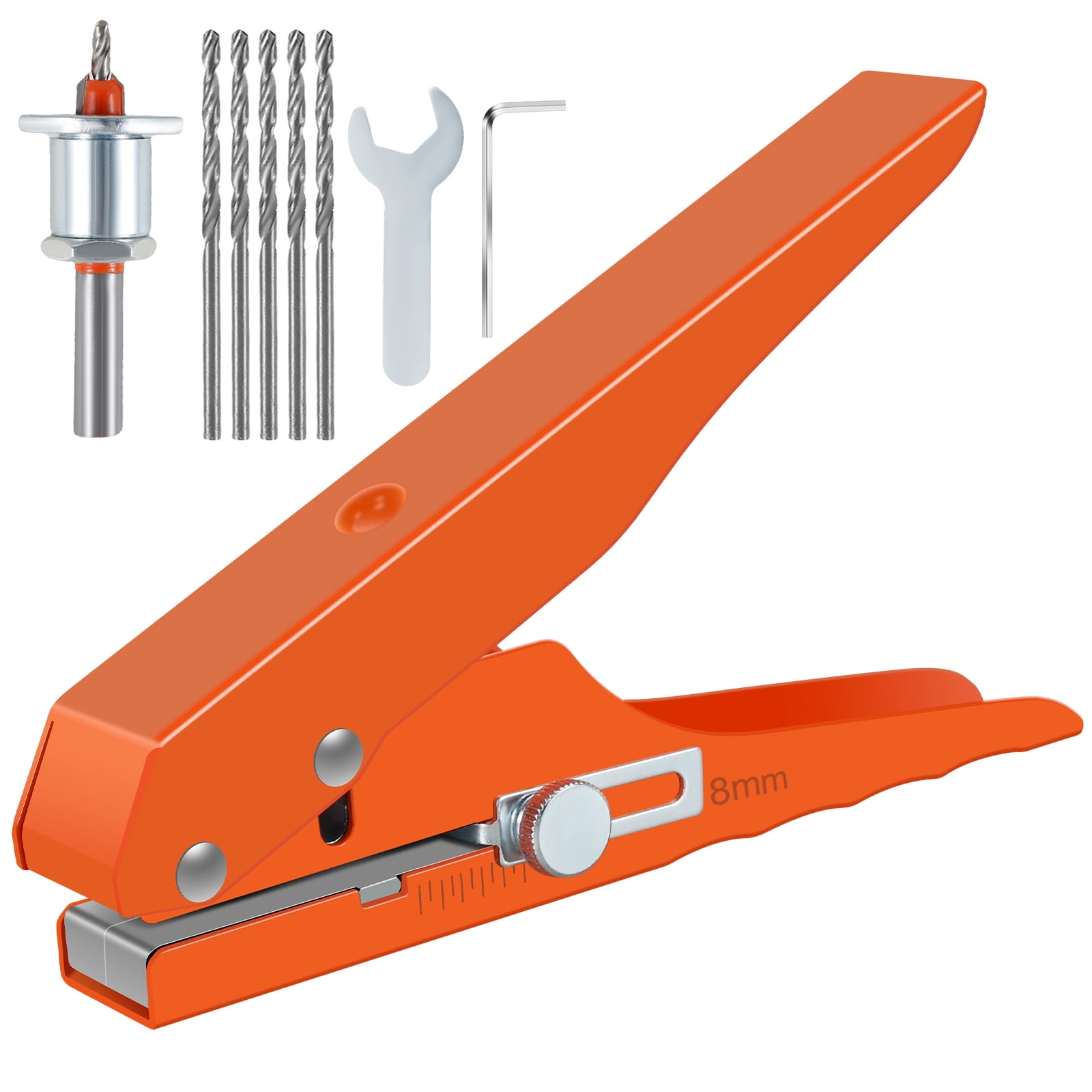 Threns Single Hole Punch 5/16inch Heavy Duty Hole Puncher Portable Hole ...