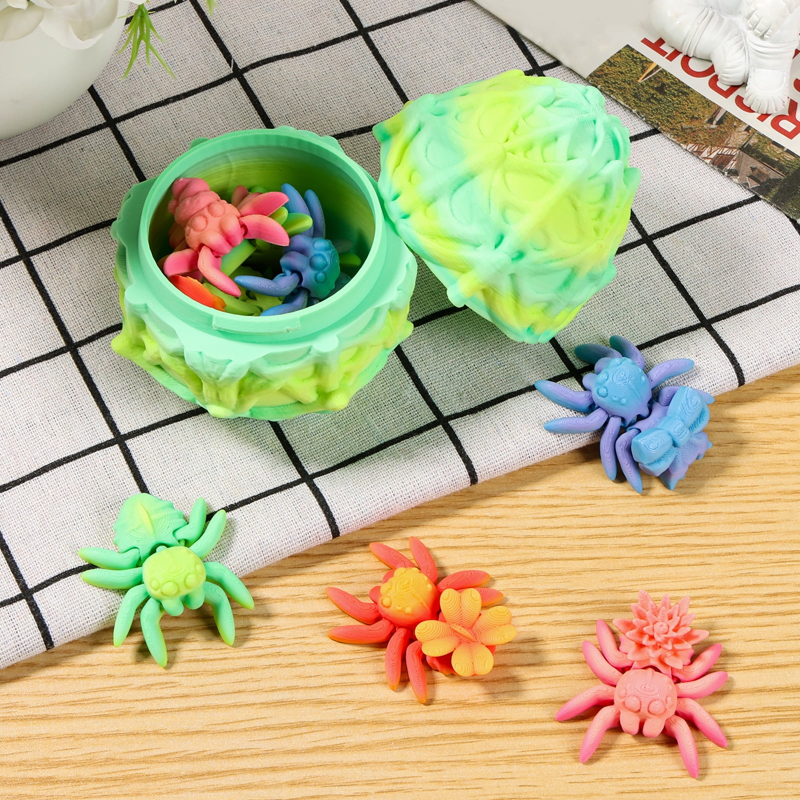Threns Spider Toy,11Pcs 3D Printed Spider Figurine,Realistic Spider ...