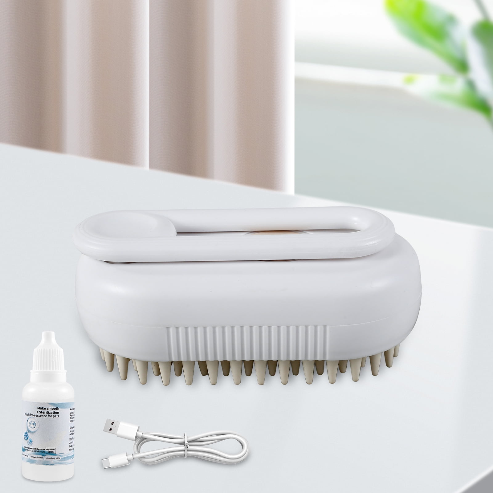Keyohome Spray Cat Brush 150mAh Rechargeable Cat Steamy Brush with ...