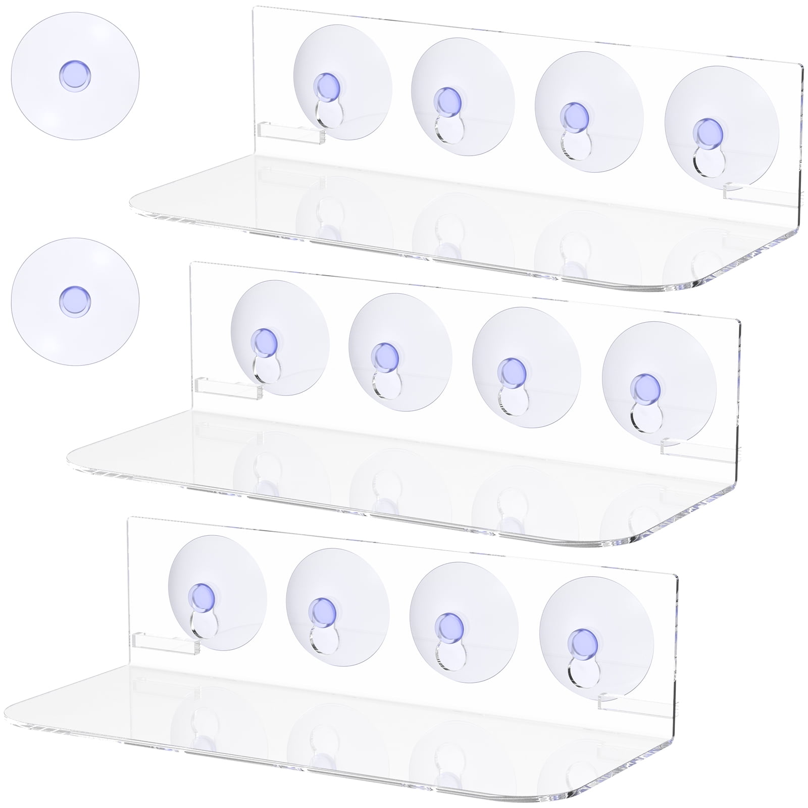 Threns Window Plants Shelves Acrylic Suction Cup Window Shelves Clear ...