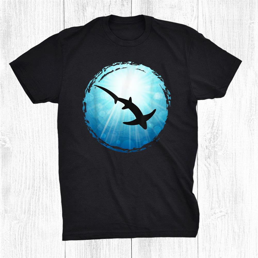 Thresher Shark Diving Ocean Freediving Sea Apnea Dive Shirt Gift Black ...