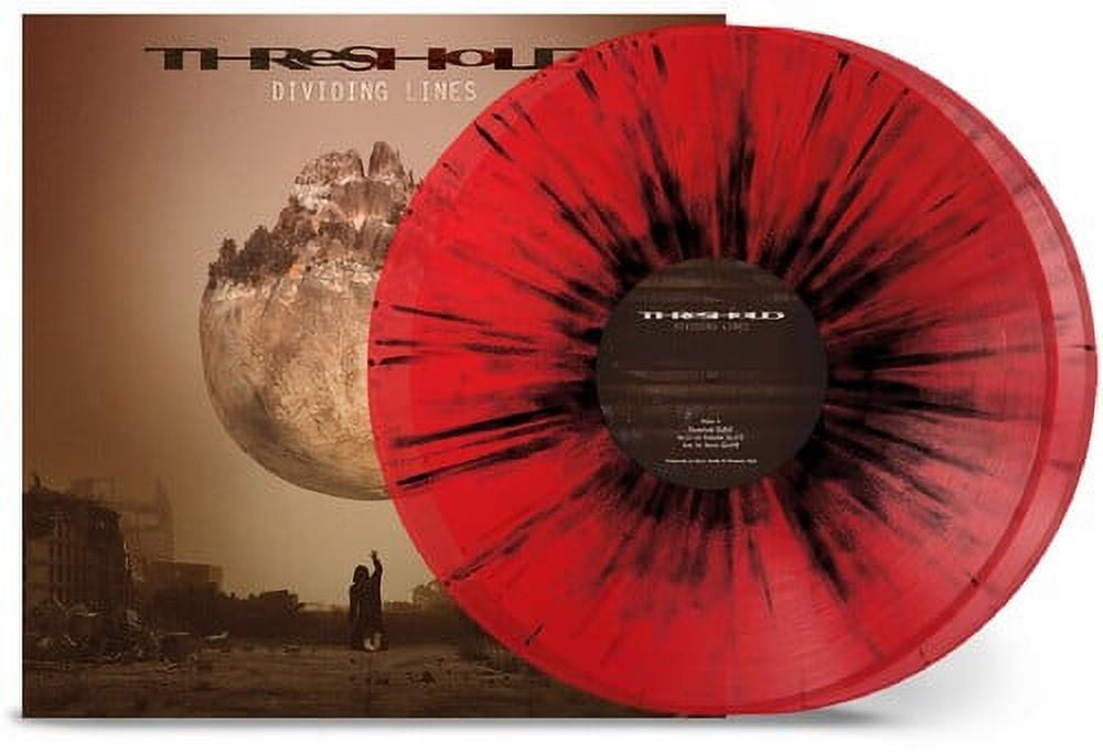 Threshold - Dividing Lines - Transparent Red W/ Black Splatter - Music ...