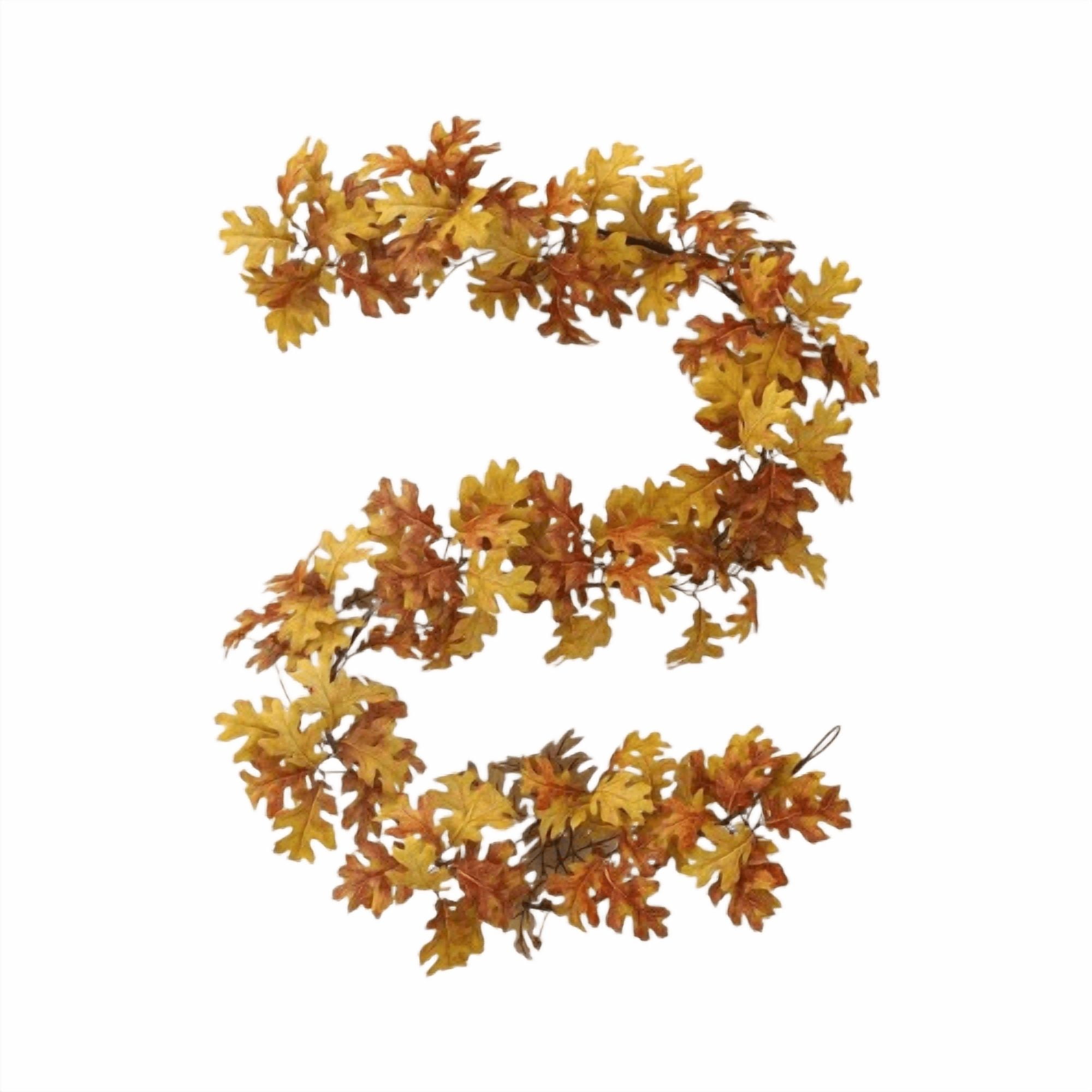 Threshold Fall Oak Leaf Artificial Garland - Walmart.com