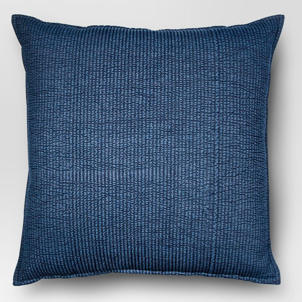 Threshold Oversized Quilted Square Decorative Throw Pillow 24x24 ...