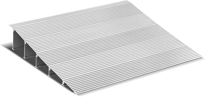 Threshold Ramp Aluminum Door Entry Ramp 800Lbs Load Capacity Adjustable ...
