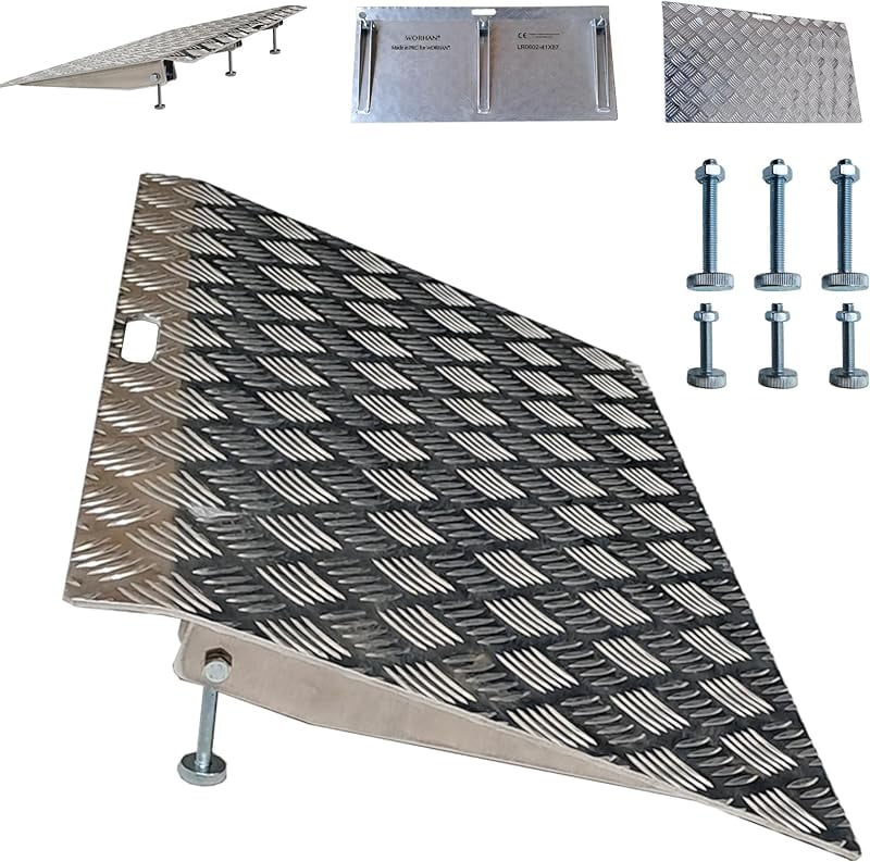 Threshold Ramp for Wheelchair Rigid Aluminum Loading Platform Variable ...