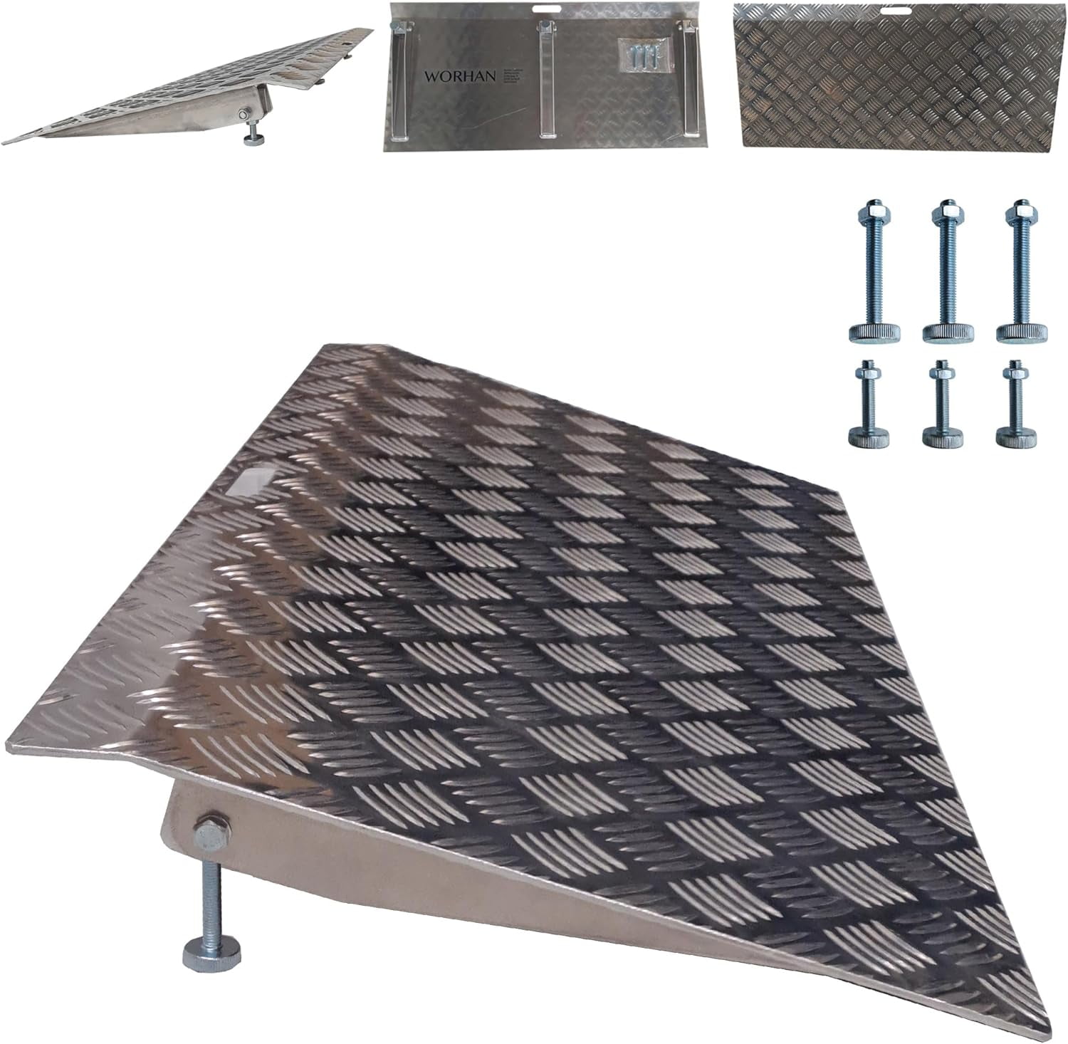 Threshold Ramp for Wheelchair Rigid Aluminum Loading Platform Variable ...