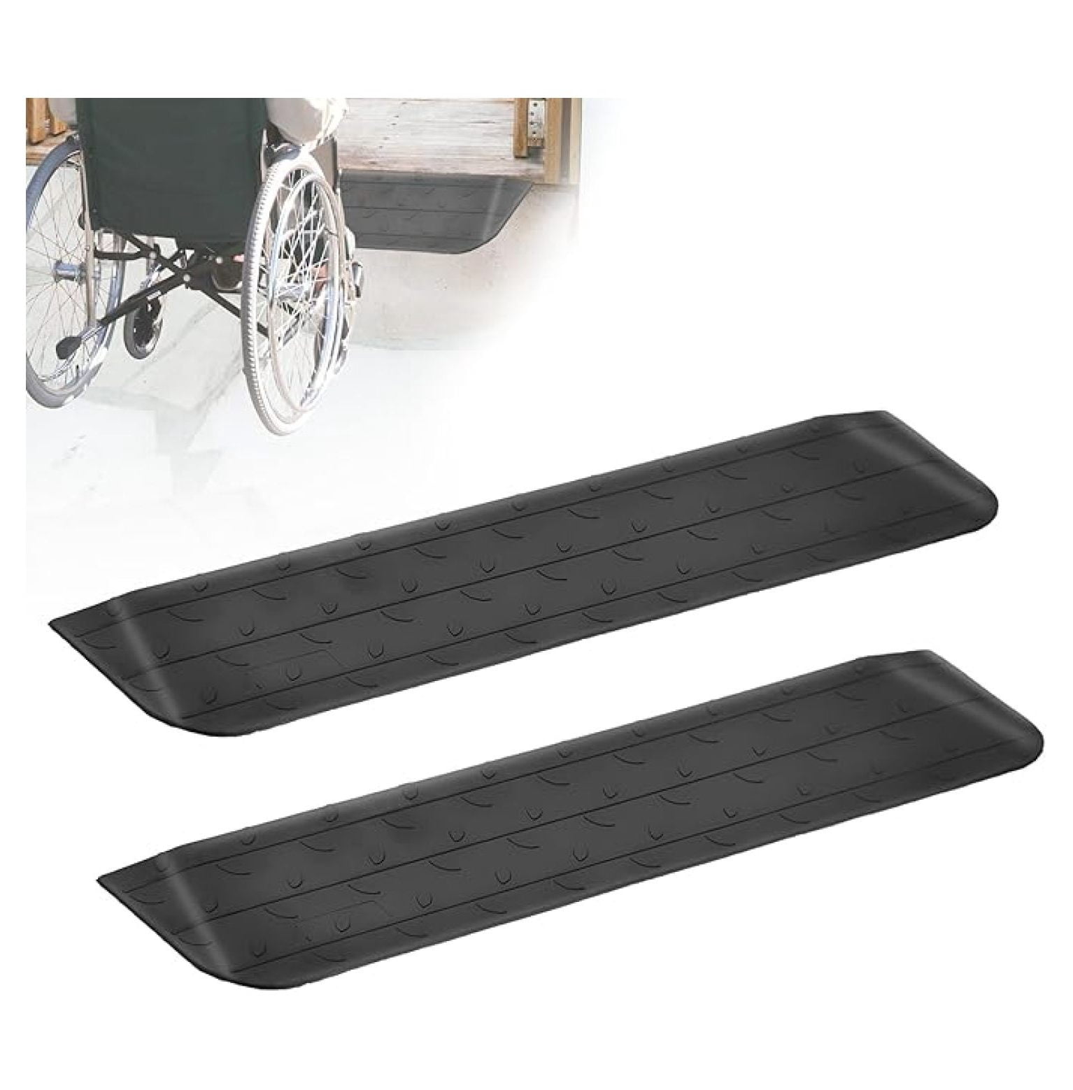 Threshold Ramps Doorway 1" , Rubber Wheelchair Ramp for Home Doorway ...