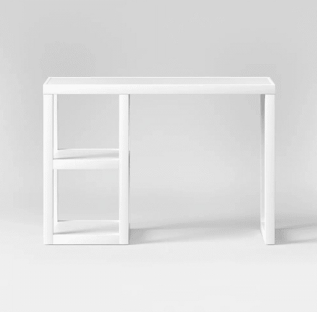 Threshold™ Home Office Wood Writing Desk with Storage - White - Walmart.com