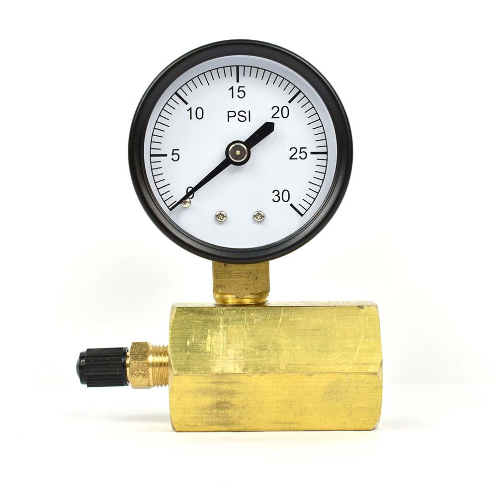 Thrifco 4402336 Gas Pressure Test Gauge 0-30 PSI with 1/2 PSI Increment ...