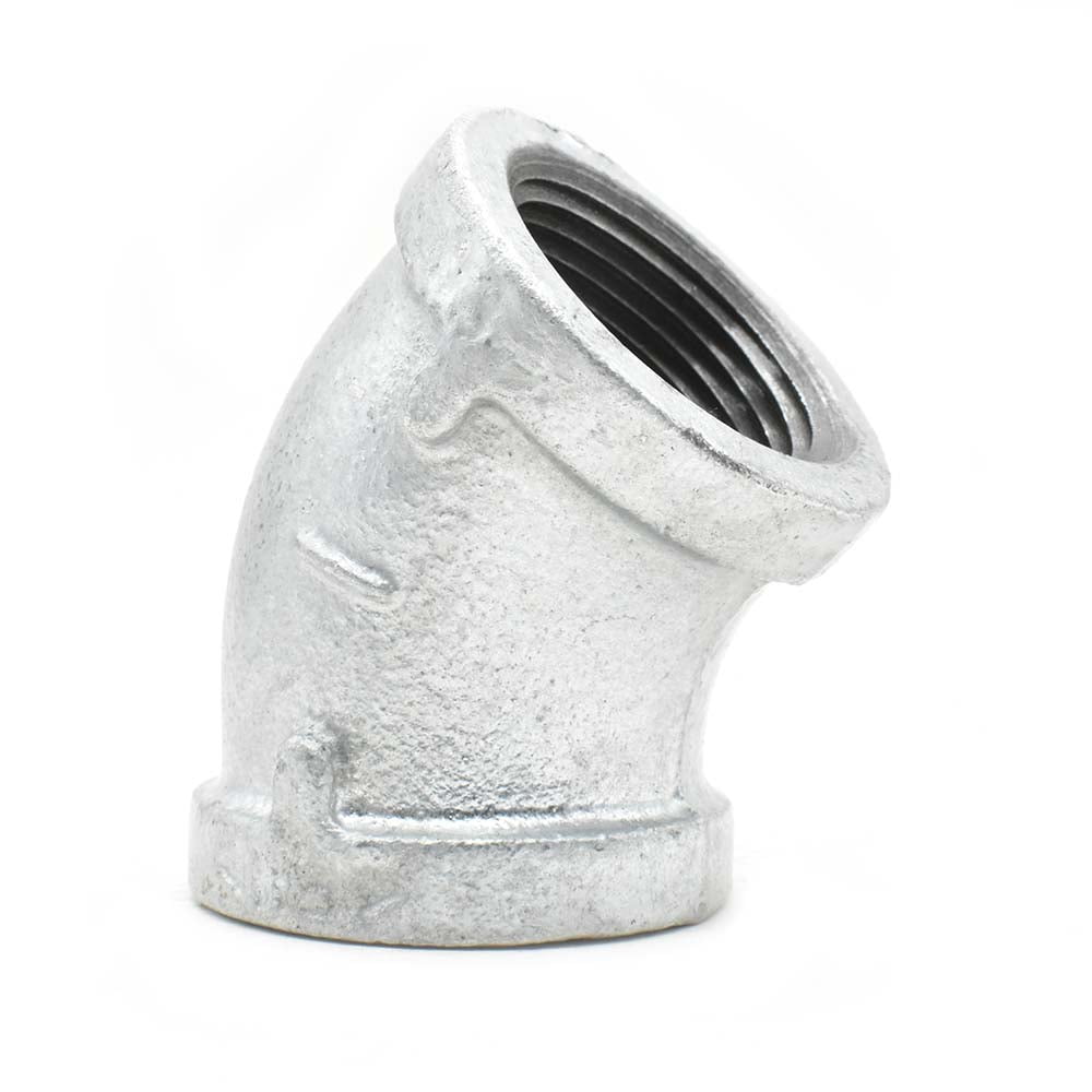 Thrifco 5217035 1-1/4 Inch Galvanized Steel 45° Elbow - Walmart.com