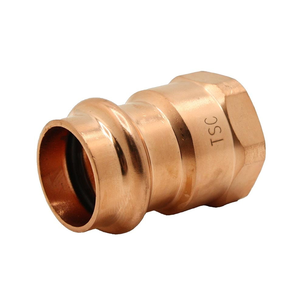 Thrifco 5439122 3/4 Inch Copper Press Female Adapter - Walmart.com