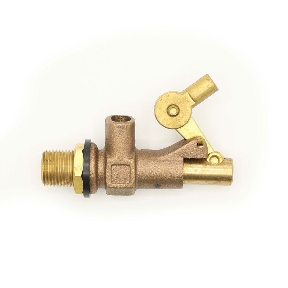 Thrifco 6415137 3/4 Inch MIP x Free Flow Outlet Brass Float Valve with ...