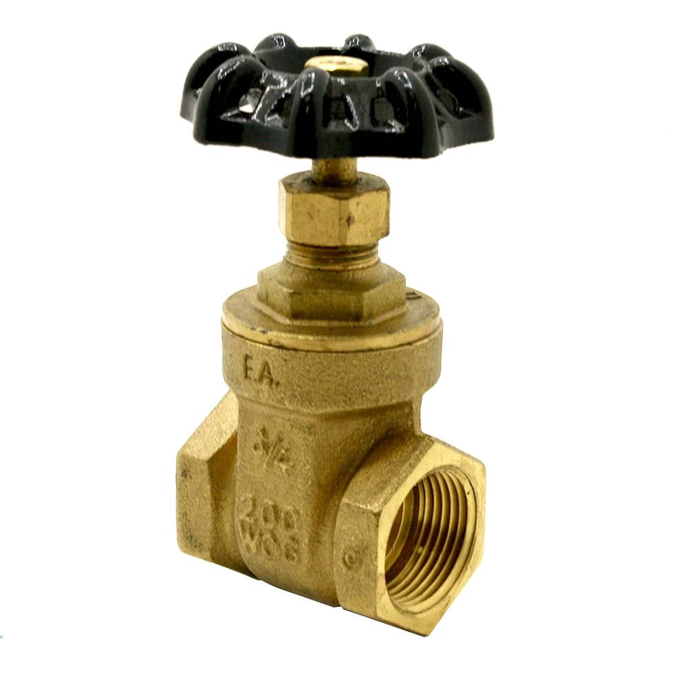 Thrifco 6418003 1/2 Inch FIP Brass Gate Valve - No Lead - Walmart.com