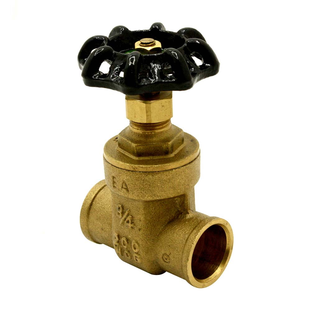 Thrifco 6418014 3/4 Inch CXC Brass Gate Valve - No Lead - Walmart.com