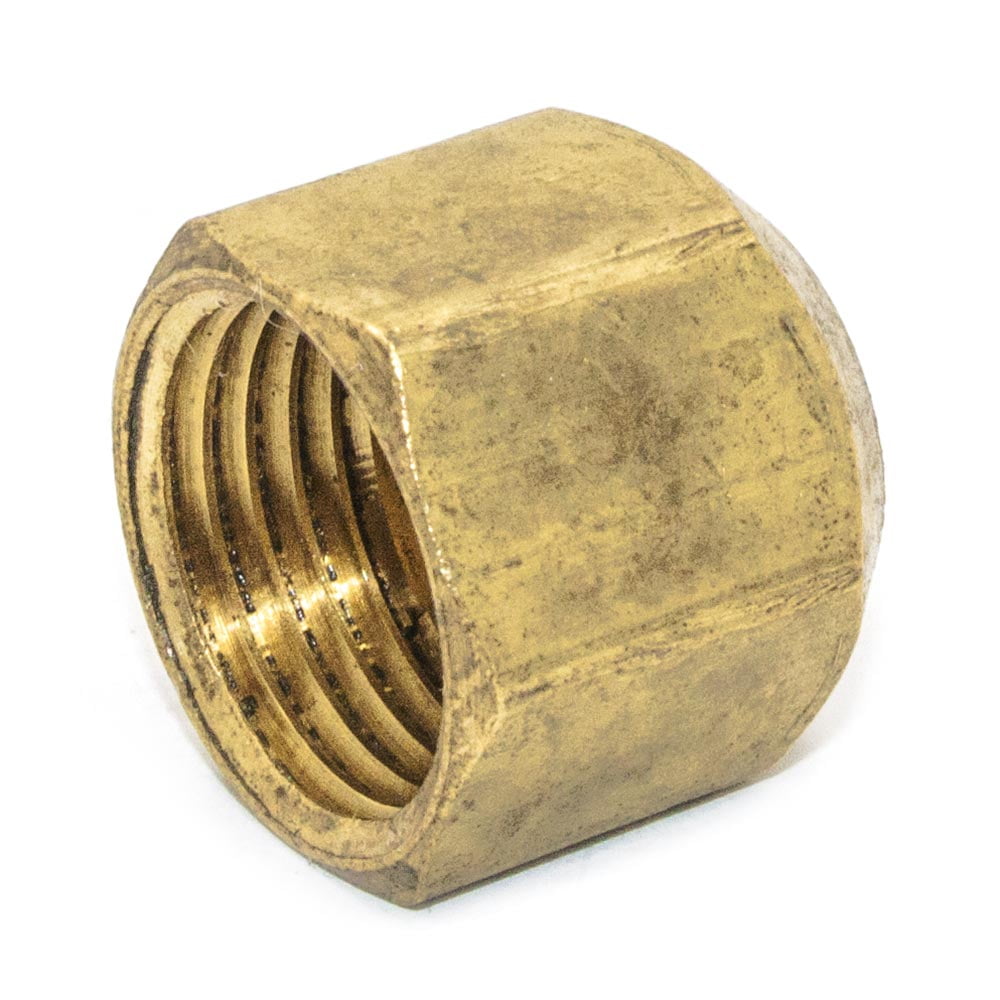 Thrifco 6940001 #40 3/16 Inch Brass Flare Cap - Walmart.com