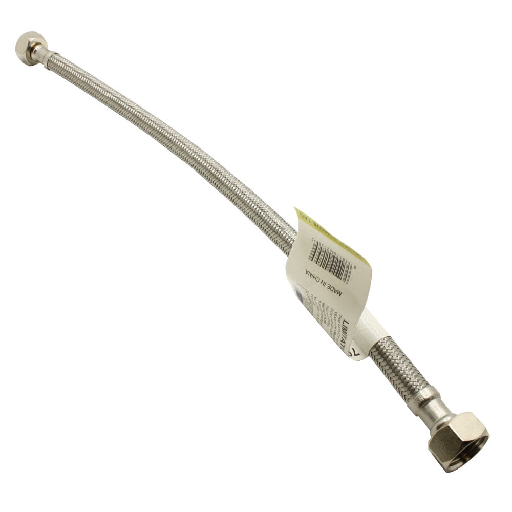 Thrifco 7642058 1/2" IP X 1/2" IP X 16 Stainless Steel RISER - Walmart.com