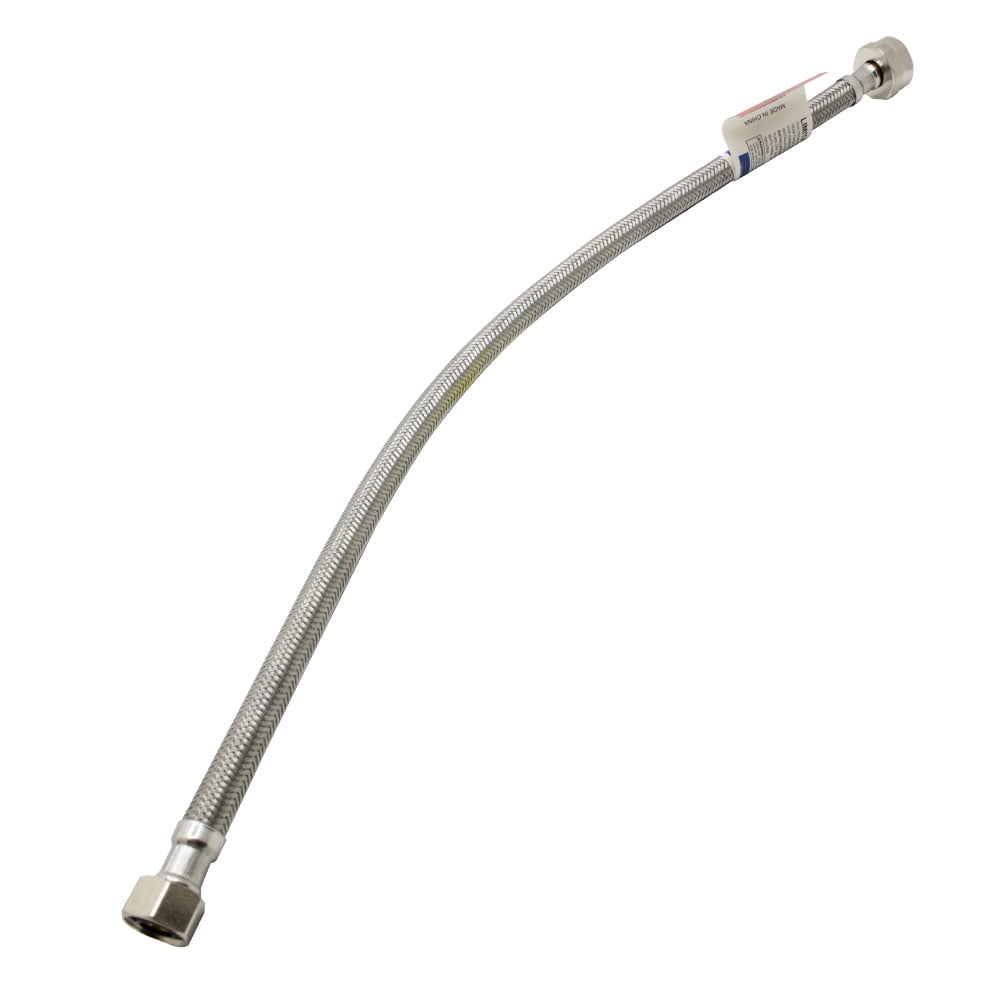 Thrifco 7642098 1/2 C X 7/8 BC X 20 Inch Stainless Steel Toilet Supply ...