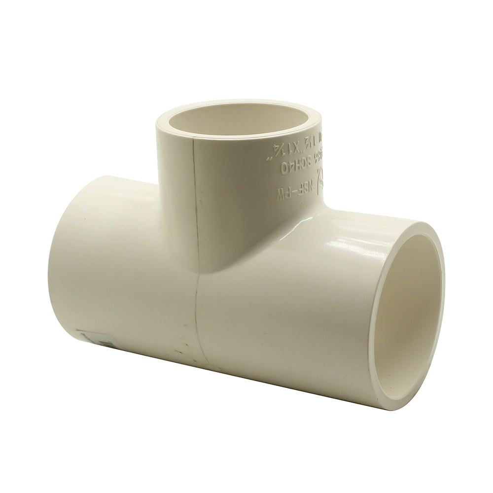 Thrifco 8114628 2 Inch x 2 Inch x 1-1/4 Inch Slip x Slip x Slip PVC Tee ...