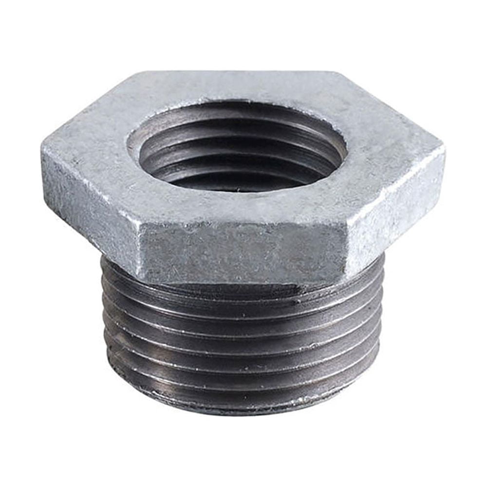 Thrifco 9218058 1/2 Inch x 3/8 Inch Galvanized Bushing - Walmart.com