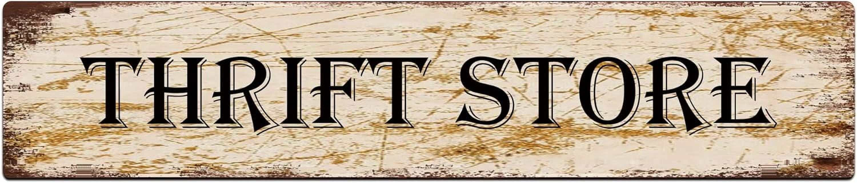 Thrift Store Retro Tin Signs Aluminum Metal Sign for Kitchen Home ...