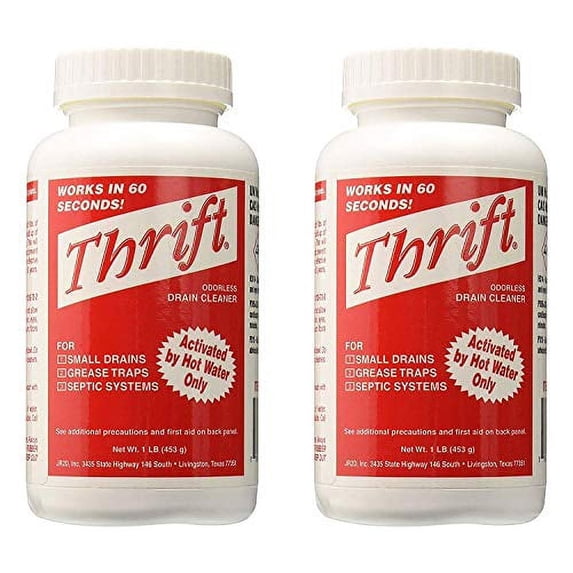 Thrift Drain Cleaner 1-Pound Granular Non-Acid Drain Opener for Sewer ...