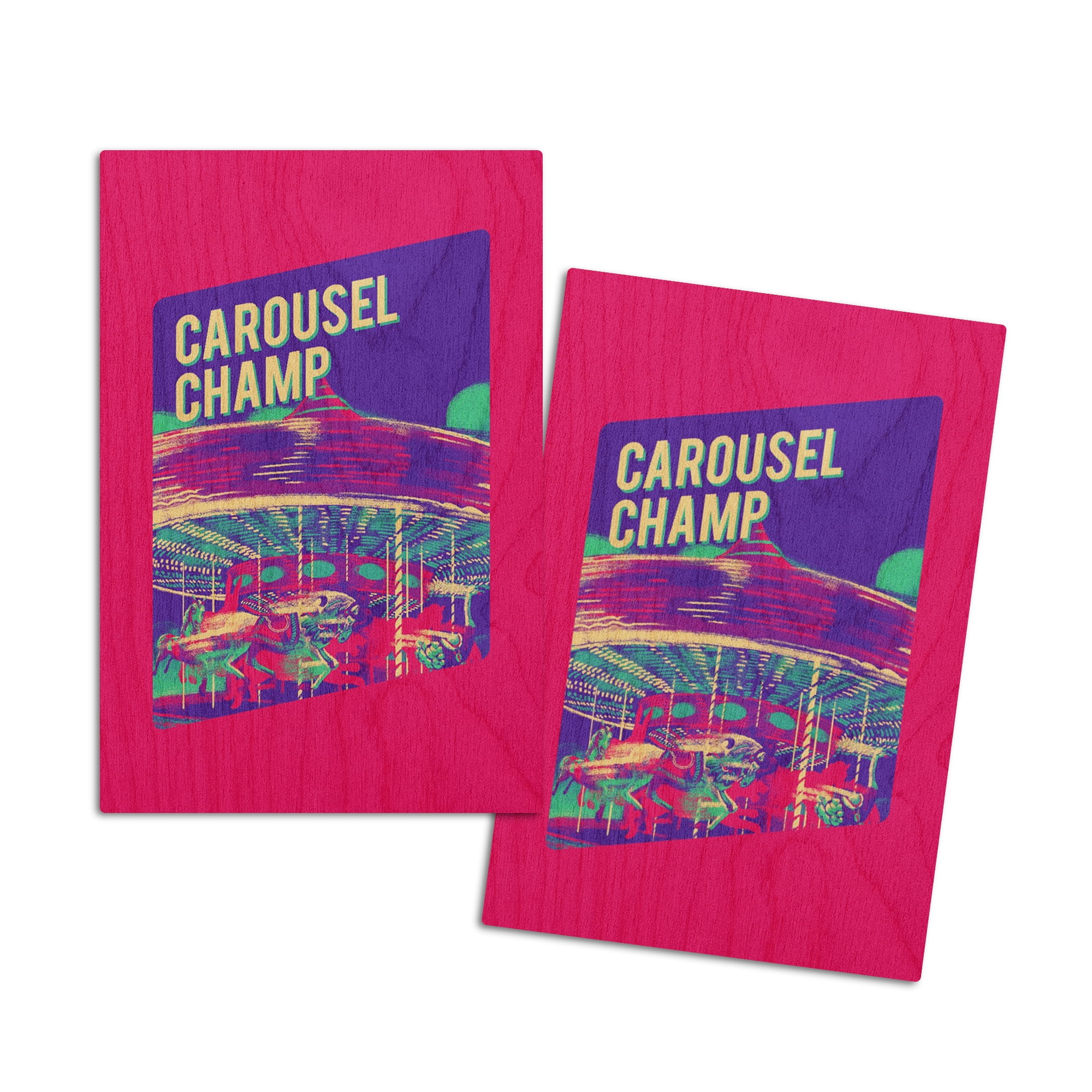 Thrill Champ Collection, Carousel Champ, Contour (4x6 Birch Wood ...