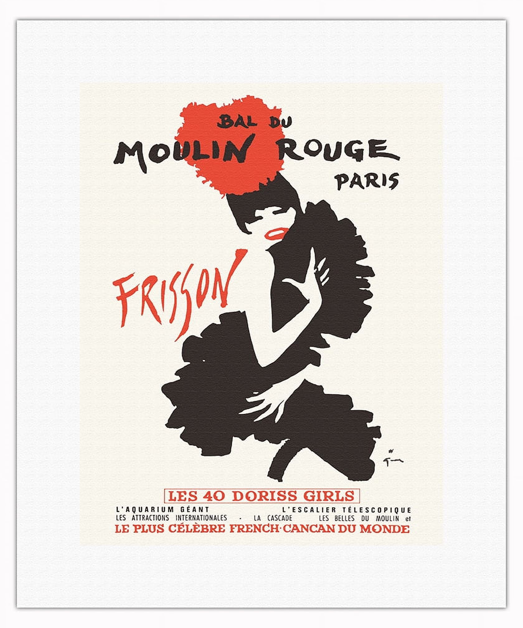 Thrill (Frisson) - French Cancan Dancer - Moulin Rouge Paris France ...