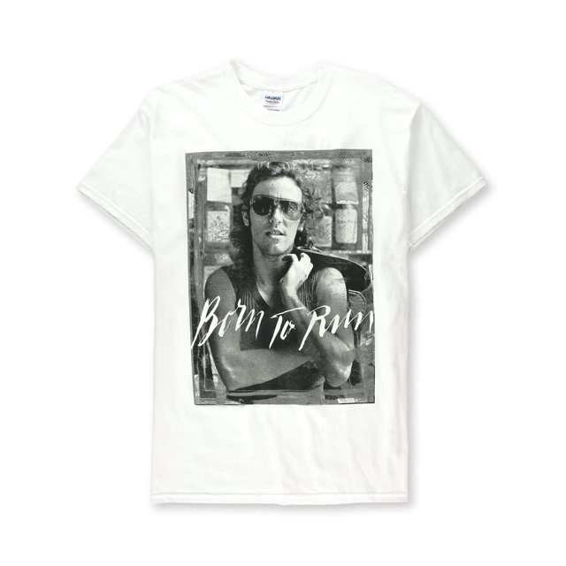 Thrill Hill Productions Mens Bruce Springsteen Graphic T-Shirt, White ...