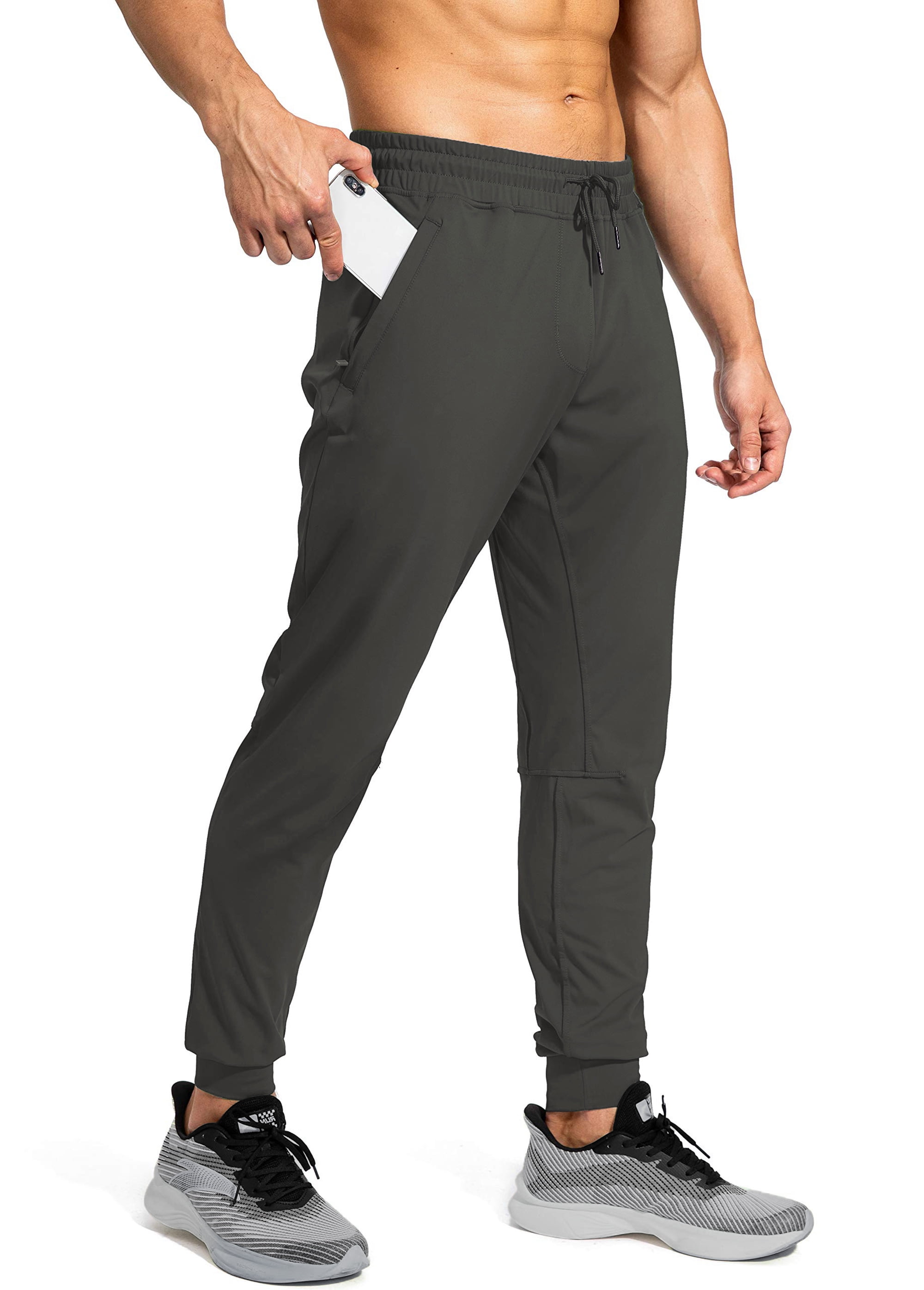 Thrilos Mens Pants Athletic Quick Dry Track Pants Casual Lightweight ...
