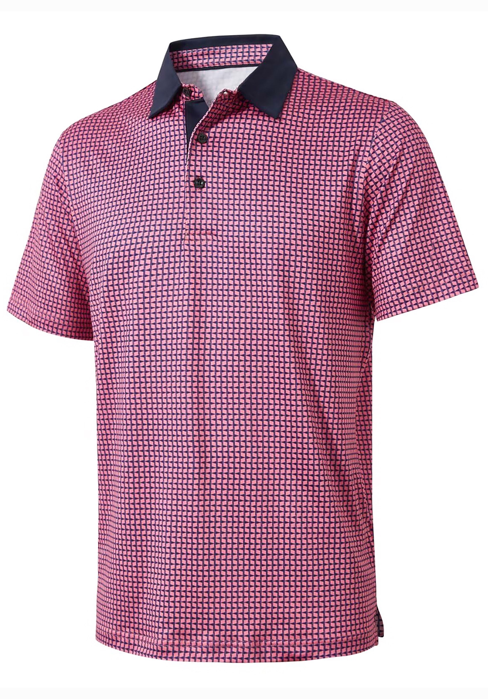 Thrilos Mens Shirts Casual Short Sleeve Golf Polo Shirts Print ...